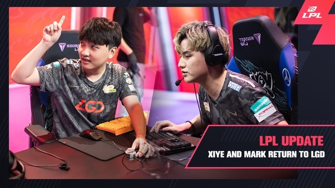 LPL官推发布转会消息汇总：xiye和Mark回到LGD、Smlz加入UP-直播吧zhibo8.cc