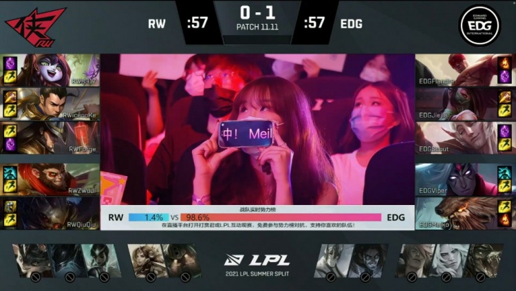 教主大嘴空有伤害却无输出位置 EDG有惊无险击败RW拿下四连胜-直播吧zhibo8.cc