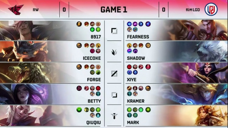 Xiye妖姬打出压制 Shad0w用惩如神节奏完美 LGD击败RW拿下首局-直播吧zhibo8.cc