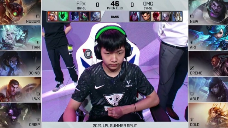 Doinb塞拉斯大杀四方 FPX摧枯拉朽战胜OMG先下一城-直播吧zhibo8.cc