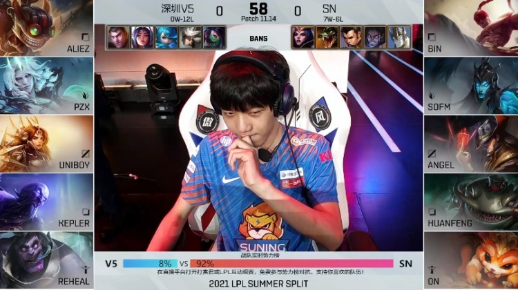 PZX无惩佛耶戈被SOFM野区养猪 SN势如破竹战胜V5先下一城-直播吧zhibo8.cc