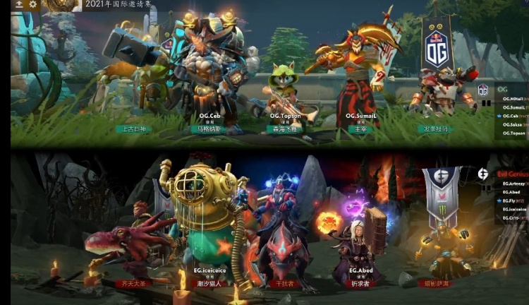 TI10小组赛：OG奶推难挡拍拍带盾无限冲脸，EG1-1战平OG-直播吧zhibo8.cc