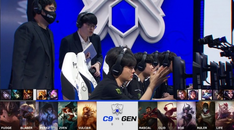 S11世界赛淘汰赛：Rascal男枪终极爆弹打晕C9 GEN拿到三个赛点-直播吧zhibo8.cc