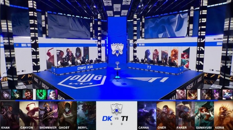 S11世界赛半决赛：Canyon盲僧神龙摆尾踢爆T1 DK先拔头筹-直播吧zhibo8.cc