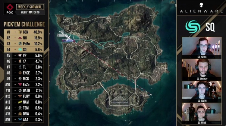 PGC周中赛第三日：NH再次止步前四 BRU十七杀吃鸡晋级-直播吧zhibo8.cc