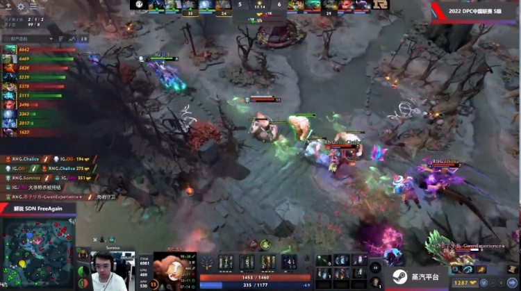 DPC中国区：JT跳刀分身LOA砍翻骷髅王，IG1-0RNG-直播吧zhibo8.cc