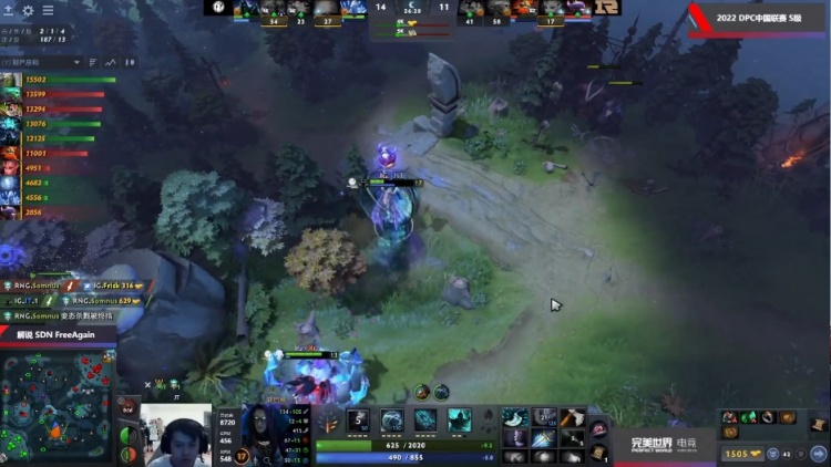 DPC中国区：JT跳刀分身LOA砍翻骷髅王，IG1-0RNG-直播吧zhibo8.cc
