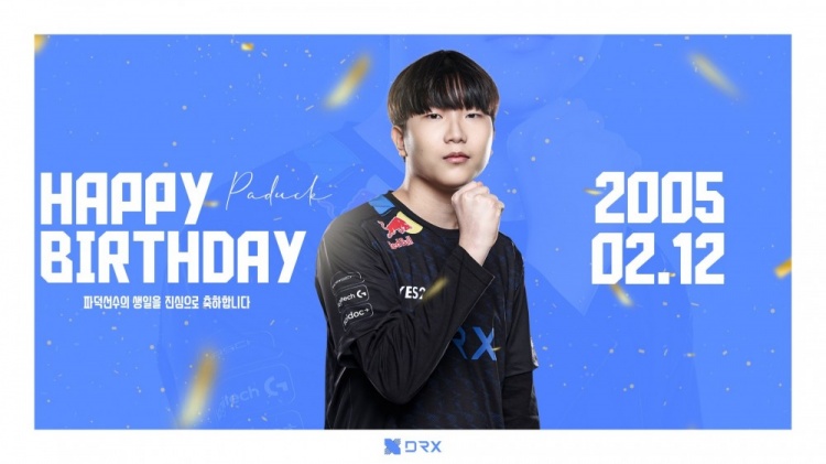 DRX官博为Paduck庆生：希望你能度过一个美好的生日-直播吧zhibo8.cc