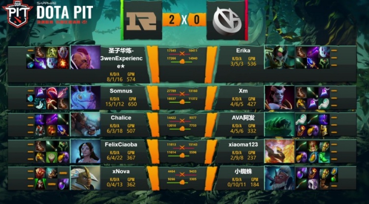 DOTA深渊联赛：圣子华炼散失敌法针对美杜莎 RNG2-0VG-直播吧zhibo8.cc
