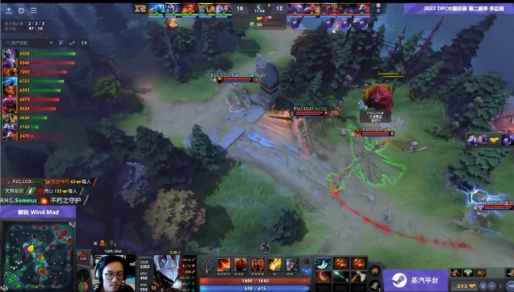 🎮DPC季后赛：Faithbian龙骑中单压制maybe 节奏拉满 LGD2-0RNG-直播吧zhibo8.cc