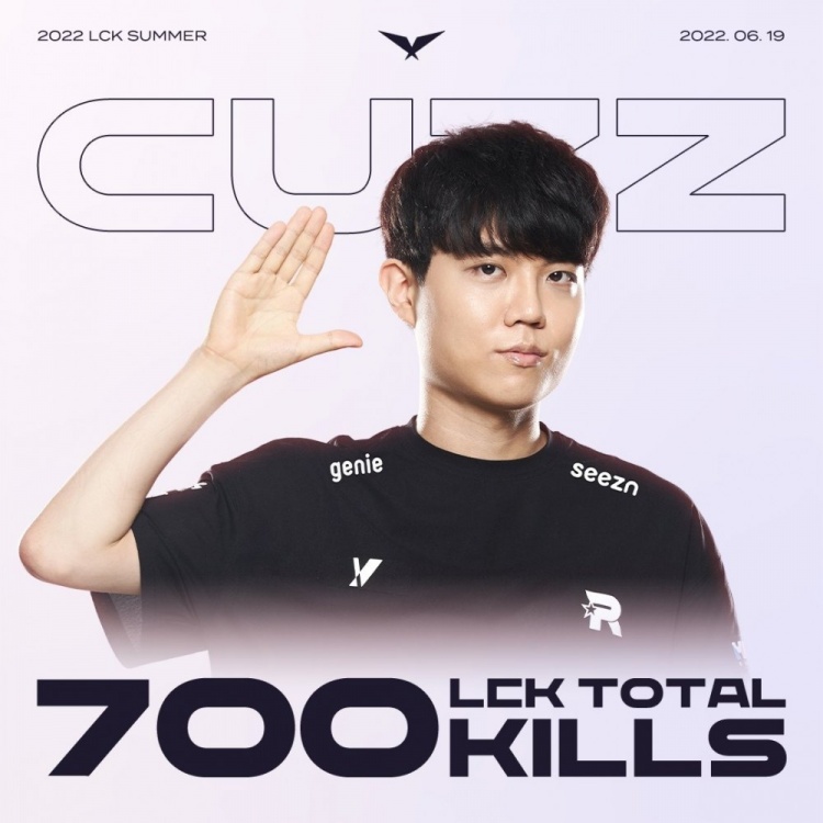 【里程碑】KT.Cuzz选手获得LCK联赛700击杀和2000助攻-直播吧zhibo8.cc