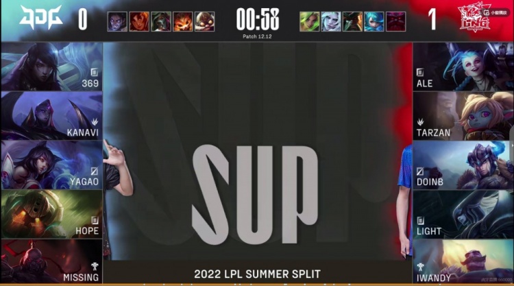 🎮369塞恩坚若磐石爱如山 Kanavi虚空女皇游来游去 JDG扳回一局-直播吧zhibo8.cc