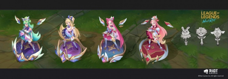 星之守护者萨勒芬妮概念图：四款炫彩可选-直播吧zhibo8.cc