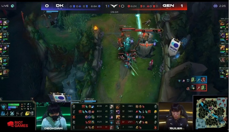 🎮LCK:Canyon死歌核弹大招毁天灭地 DK苦战40分钟战平GEN-直播吧