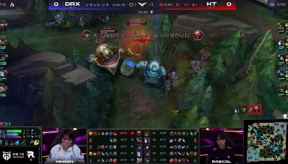 🎮LCK:Rascal远古巨鳄横行战场 DRX团战一碰就碎,KT先下一城-直播吧