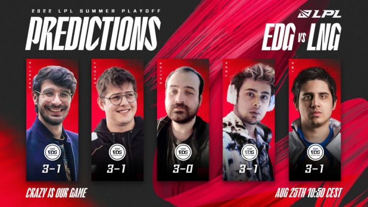 LPL官方联合主播EDG vs LNG预测：均认为EDG将击败LNG-直播吧