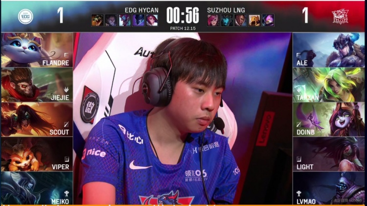 🎮不愧是T0级辅助 Meiko悠咪妙手回春BUFF加满 EDG成功拿下赛点-直播吧