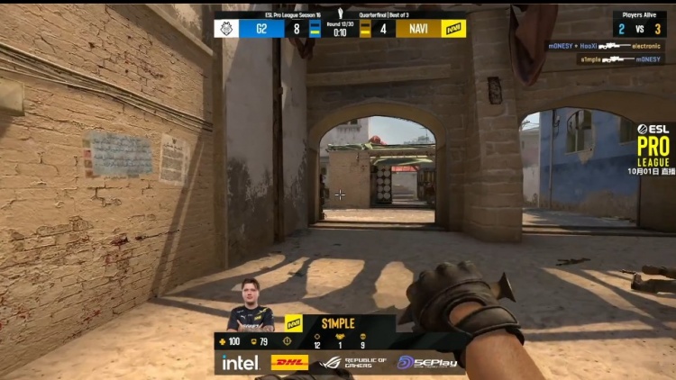 🎮CSGO：iHoo在哪？m0NESY状态起飞守护呼神 G2 16-9 NaVi-直播吧