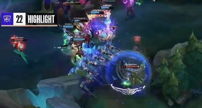 G2 vs DK高光时刻：NO DAMAGE啊！G2惨遭DK零龙塔暴打-直播吧