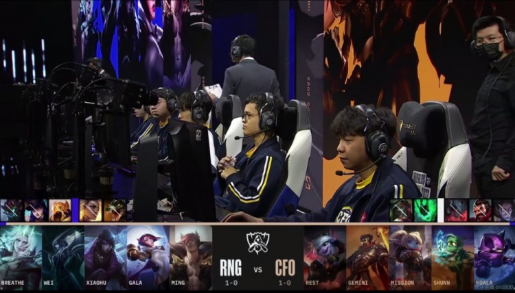 🎮Ming瑟提化身格斗家GALA厄斐琉斯闪现向前炸烟花 RNG战胜CFO-直播吧