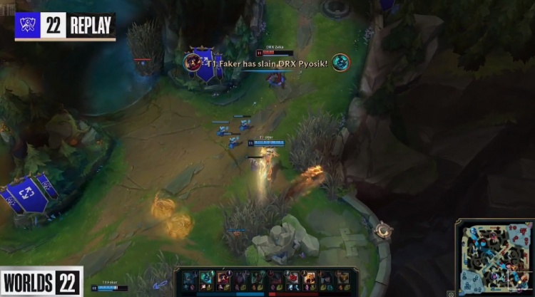 🎮Faker传送偷家未果 Deft最后一舞登顶 DRX击败T1夺得S12冠军-直播吧