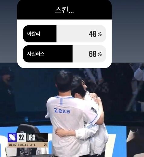 Zeka选手在ins发起了冠军皮肤投票：阿卡丽 or 塞拉斯-直播吧