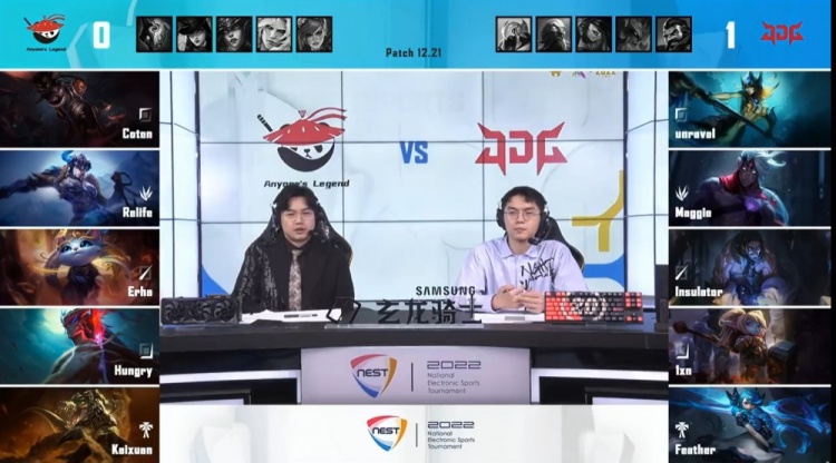 🎮Nest全国电竞大赛：各有亮眼发挥中期团战定胜势 JDG战平AL-直播吧