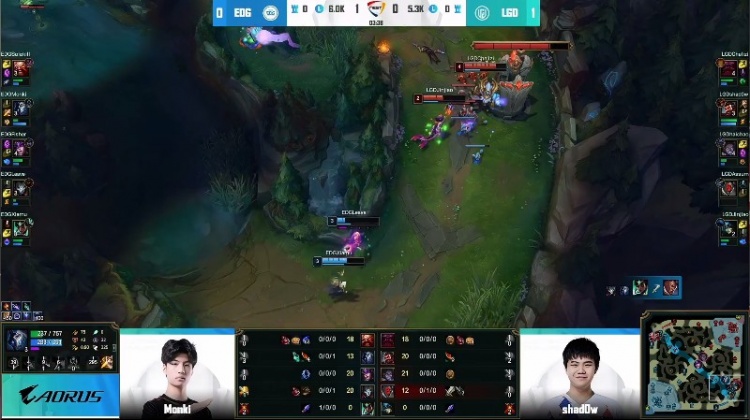 🎮Nest预选赛：Leave闪现向前鬼手戏命斩双杀 EDG1-1LGD-直播吧