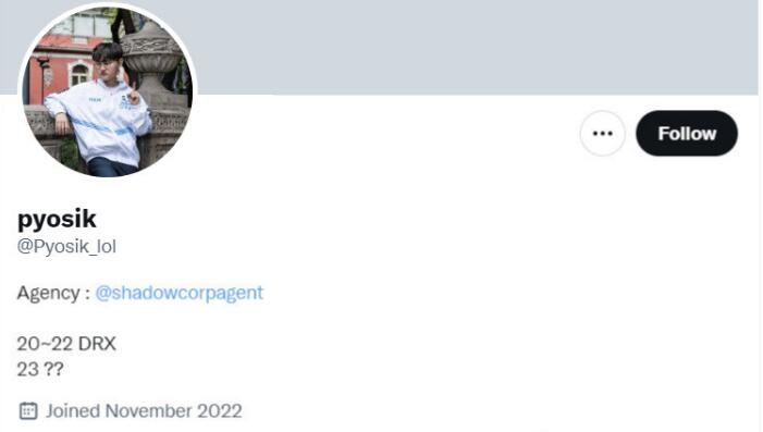 真去北美了！前DRX打野Pyosik注册推特：推特公开纪念照！-直播吧