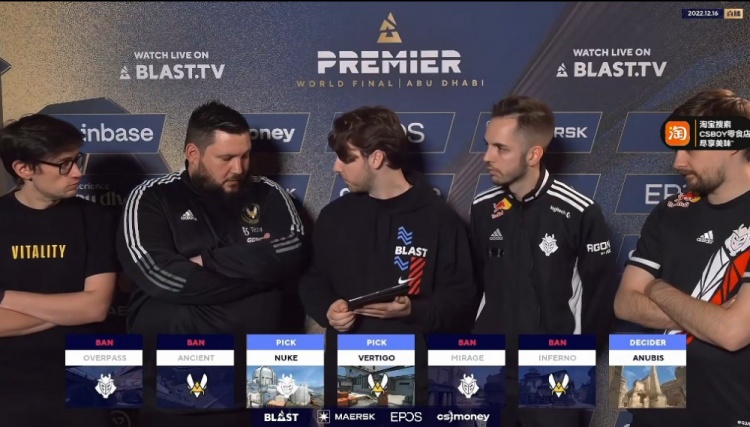 🎮CSGO BLAST总决赛：VIT全员低迷！诸葛呼吸出奇制胜！-直播吧