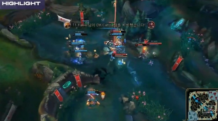 DK vs T1第一局高光：Deft神抢龙，DK中野轮流发力力克T1-直播吧