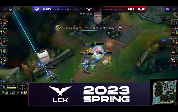 🎮LCK：超威阿卡丽小龙团打出关键操作锁定胜局！GEN 1-0 DK-直播吧