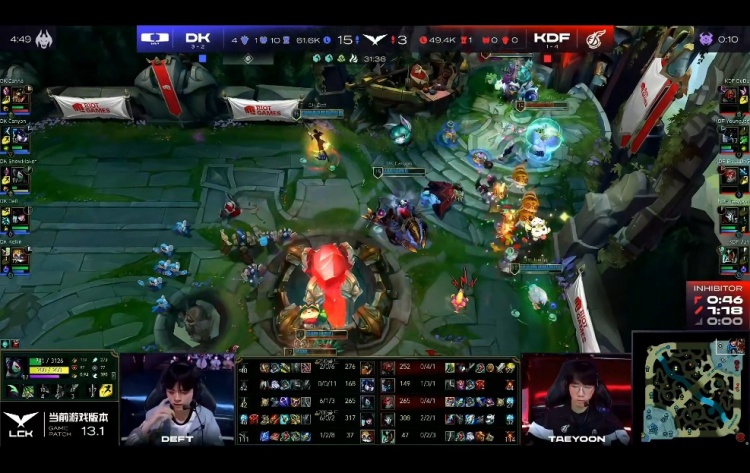 🎮LCK：打穿！Deft女警爆头狙杀KDF！DK轻松拿下胜利！-直播吧