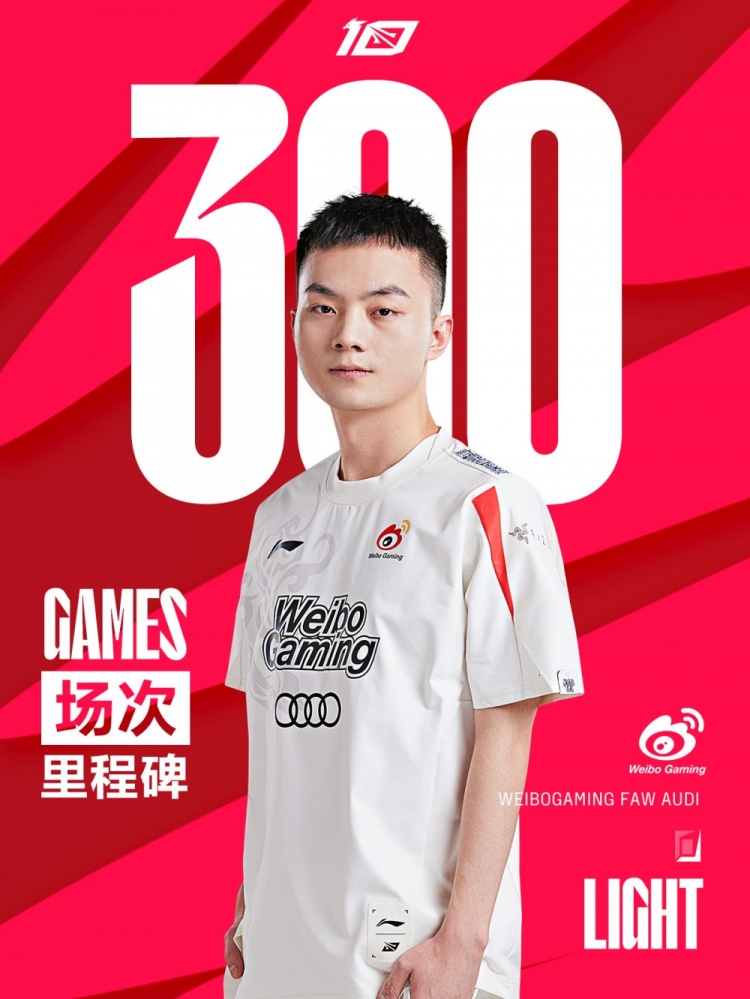 里程碑：Light达成LPL 300场成就-直播吧