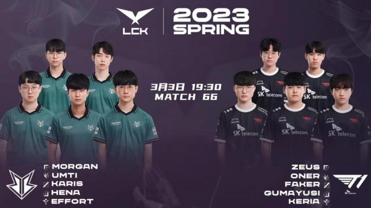 🎮LCK春季赛：Keria锤石死亡判决 Zeus纳尔神掌无敌 T1先下一城-直播吧