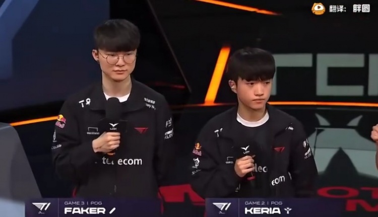 赛后采访Keria/Faker：虽然依旧拿到常规赛第一，但还要全力以赴-直播吧