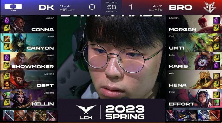 🎮ShowMaker招牌乐芙兰魔影迷踪 DK双C发力流畅攻势扳平比分-直播吧