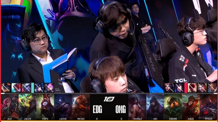 🎮中野完美配合无懈可击 Leave和Able命运天上地下 EDG团战克敌-直播吧