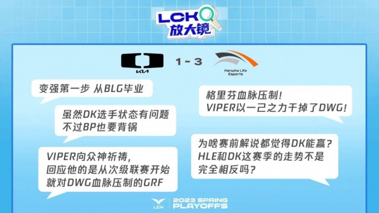 LCK放大镜HLE战胜DK韩网热评：变强第一步先从BLG毕业-直播吧