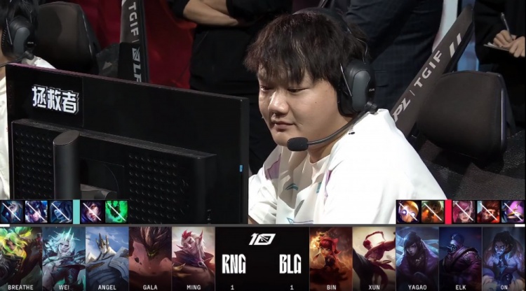 🎮RNG BP被爆三路全失 Yagao塞拉斯势不可挡 BLG拿到赛点-直播吧