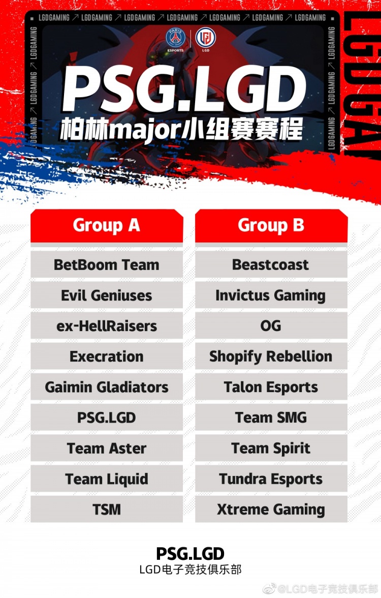 PSGLGD公布柏林Major赛程：淘汰赛于5.1开始 总决赛BO5-直播吧