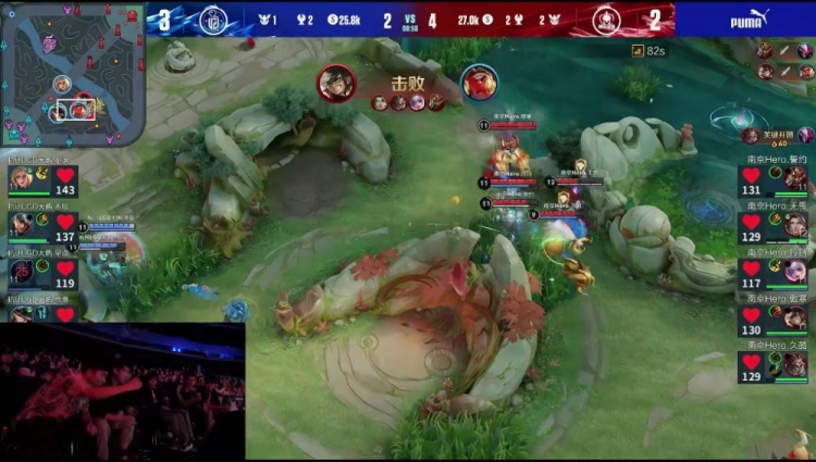 🎮傲寒蒙犽’嘟嘟嘟“疯狂扫射扳平比分！LGD 3-3 Hero-直播吧