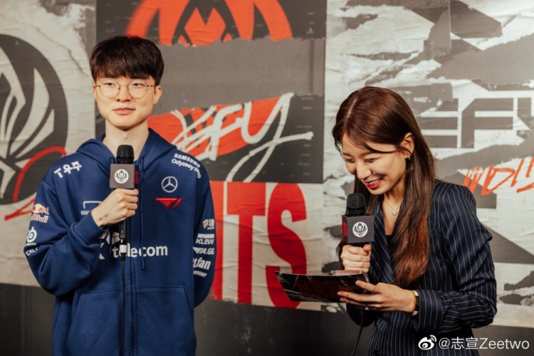 LCK女主持、Bang未婚妻志宣晒照：恭喜Faker 第二百场的比赛～-直播吧