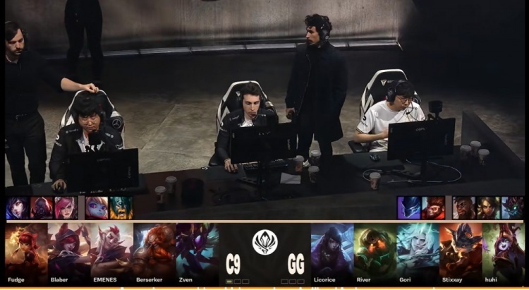 🎮眼看Stixxay舞台起 眼看他舞台塌！GG团战稀碎C9翻盘再拿一分-直播吧