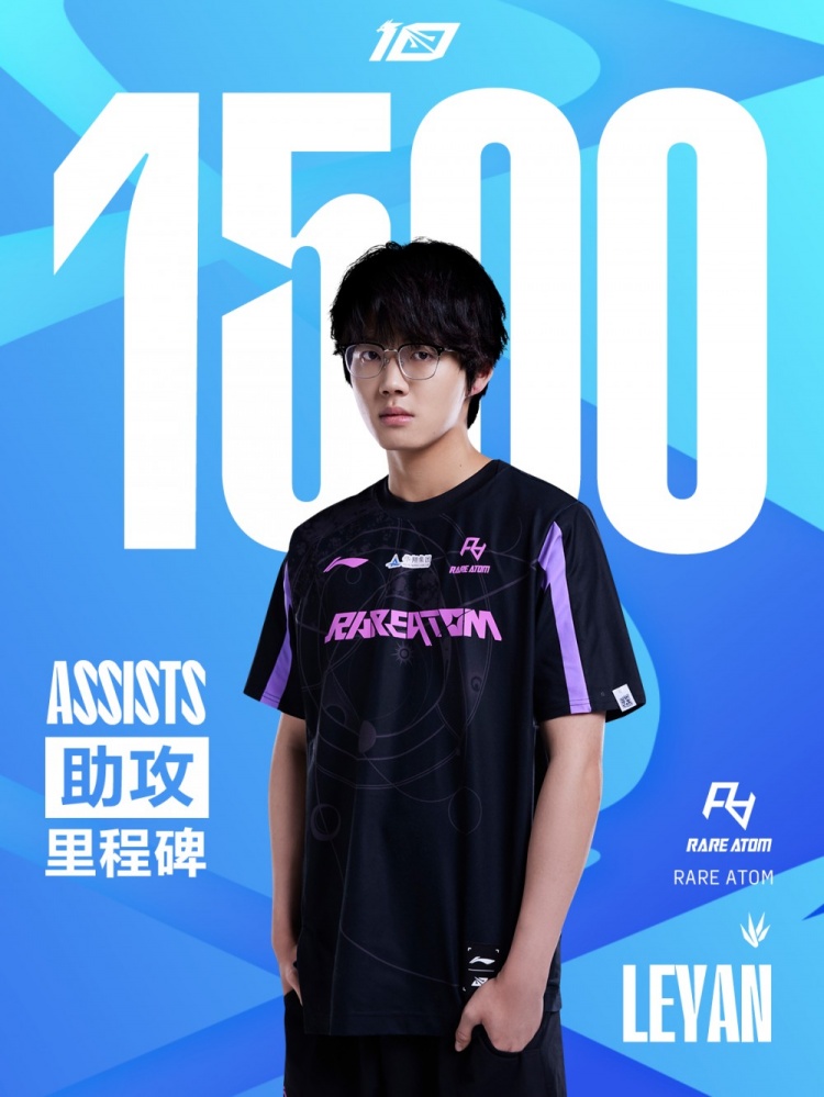 里程碑：Leyan达成LPL 1500助攻成就-直播吧
