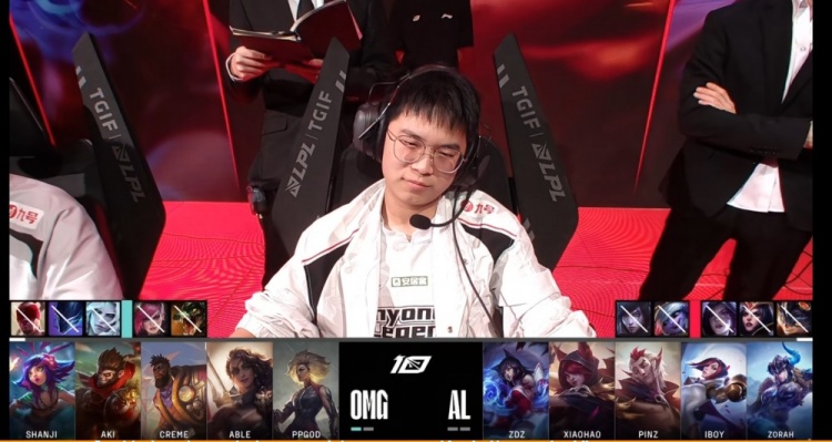 🎮还是靠打团啊 Able绝活莎弥拉原地小陀螺收割战局 OMG击败AL-直播吧