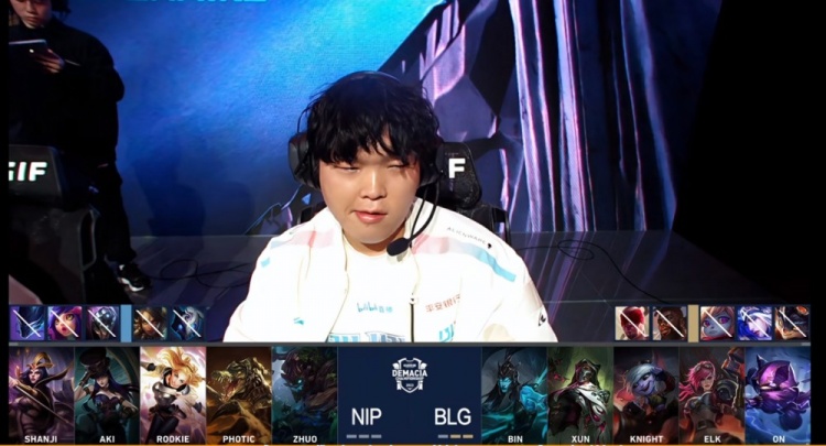 🎮德杯淘汰赛:没悬念！Rookie妖姬独木难支 BLG全员操作击溃NIP-直播吧