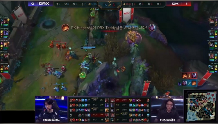 🎮Kingen纳尔致命白给 DRX远古龙团一波团灭DK扳平比分-直播吧