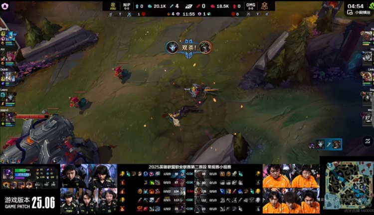 🎮这就是EDG不要的AD呀！Leave烬猛秀走位+操作 NIP轻松击败OMG-直播吧