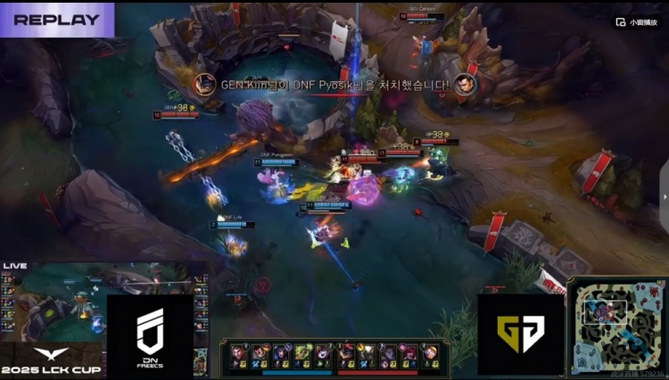 🎮Chovy塞拉斯变态强度碾压新人中单 GEN无情横扫DNF拿下七连胜-直播吧